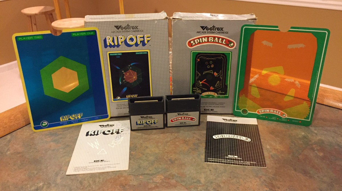 Vectrex Round-Up: Rip-Off, Spike & Spinball – Cartridge Corner