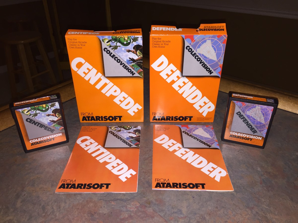 Atarisoft Titles for Colecovision – Centipede and Defender – Cartridge ...