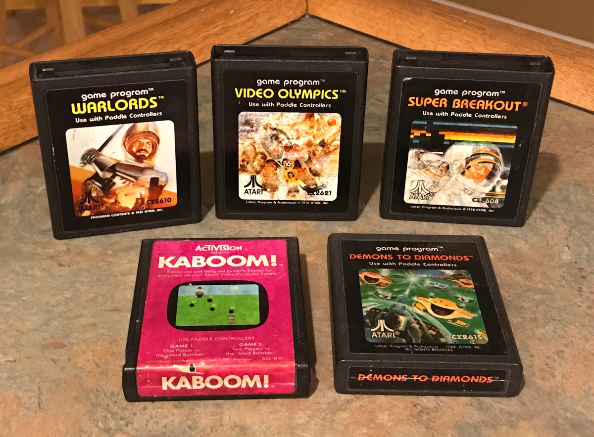 Atari Paddle Games – Demons to Diamonds, Kaboom!, Super Breakout, Video ...