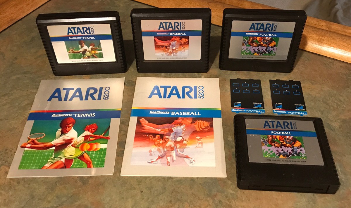 Atari 5200 Sports Titles – RealSports Baseball, RealSports Football ...