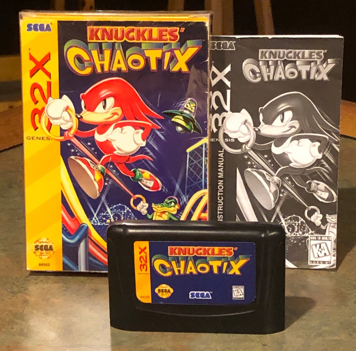 Knuckles’ Chaotix – Sega 32X (1995) – Cartridge Corner